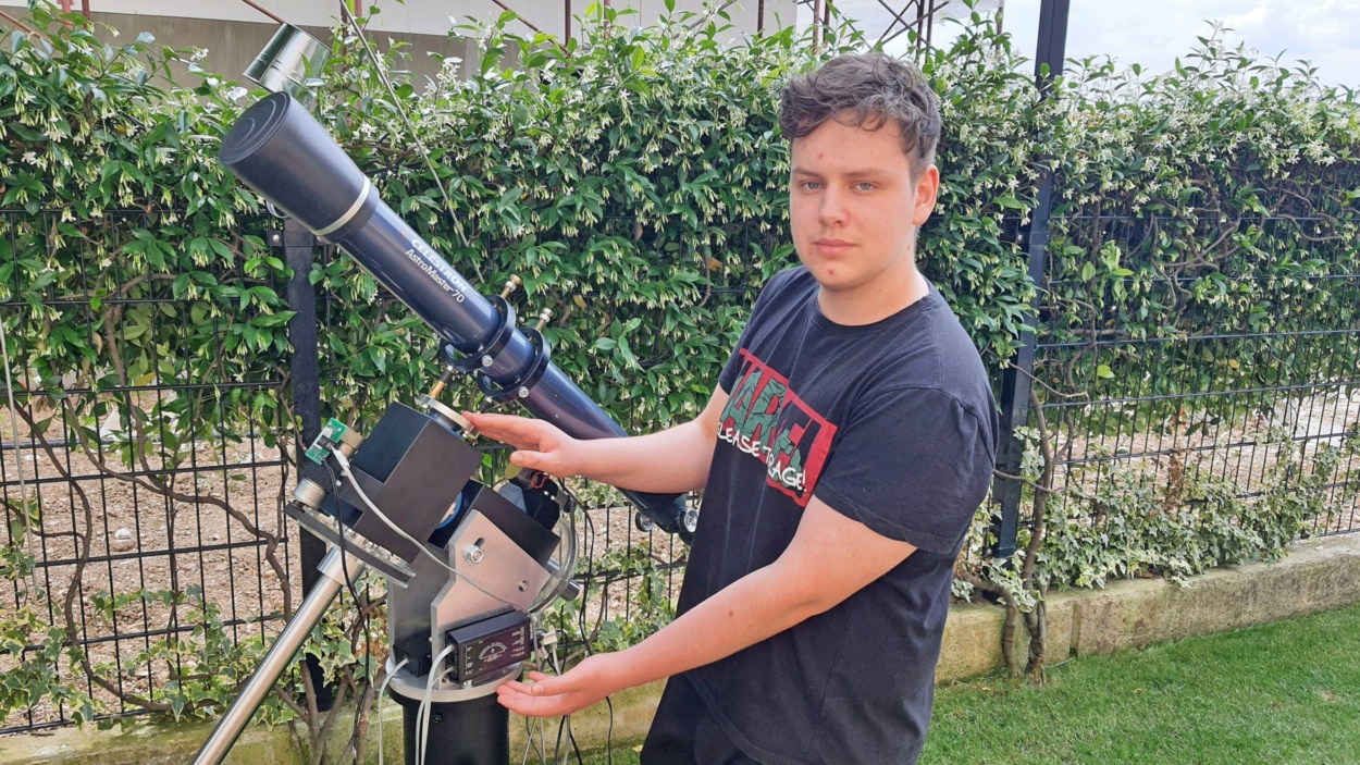 Matija Šircelj, 17-letni Novogoričan, ki se je zaljubil v astronomijo ...