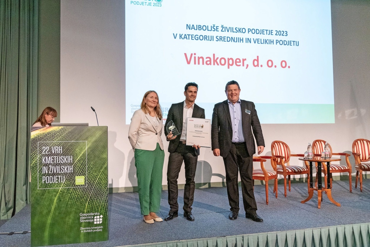 Vinakoper je najboljše živilsko podjetje pri nas - Primorske novice