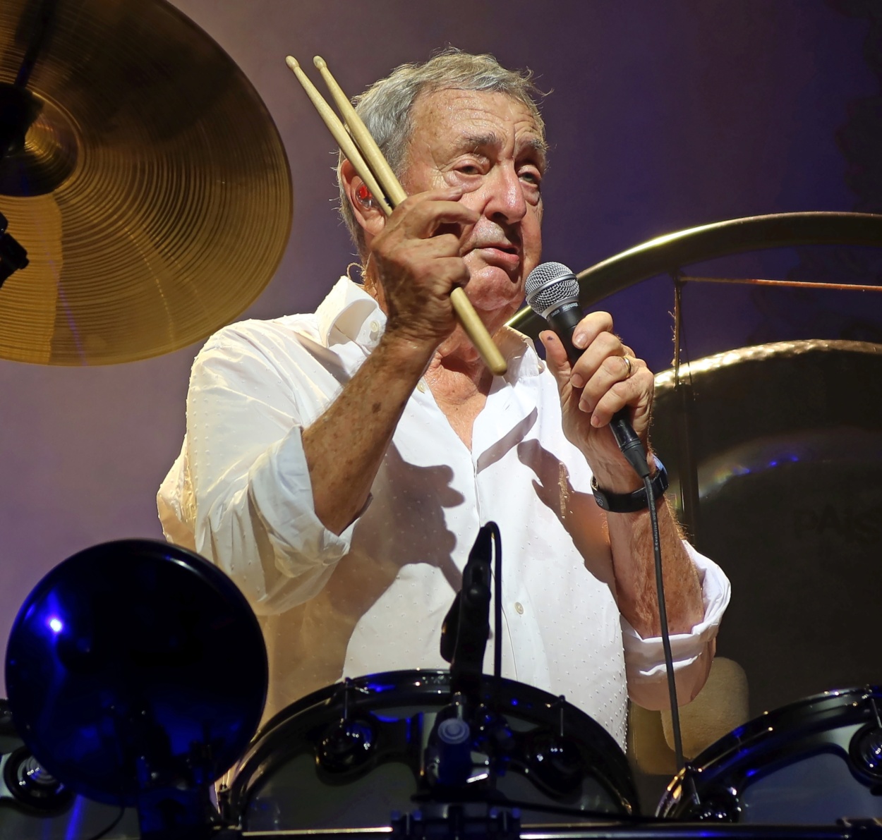 Floydovec Nick Mason in člani spremljevalne zasedbe Saucerful of ...